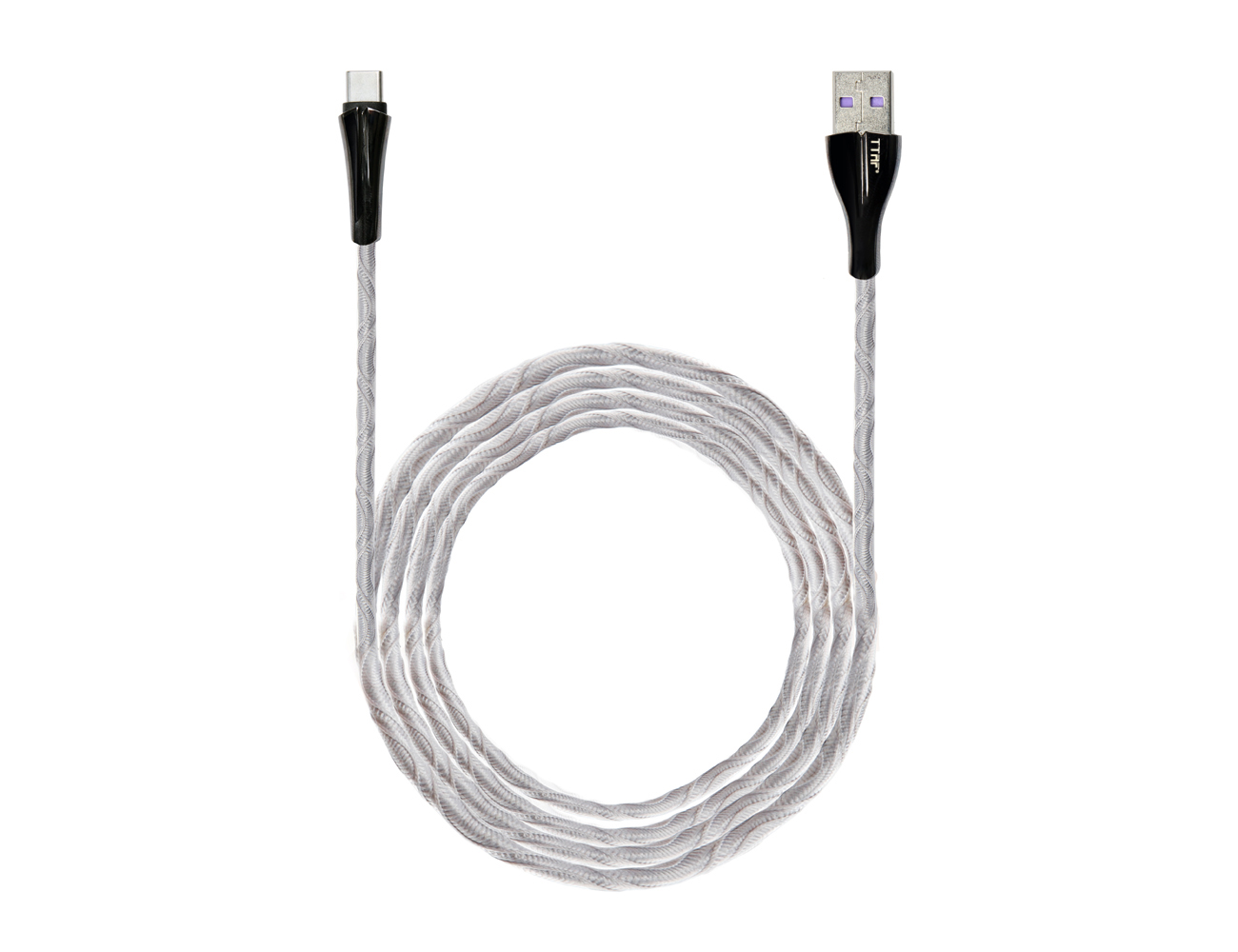 TYPE-C Led Light Gray Cable-TTAF CONSUMER