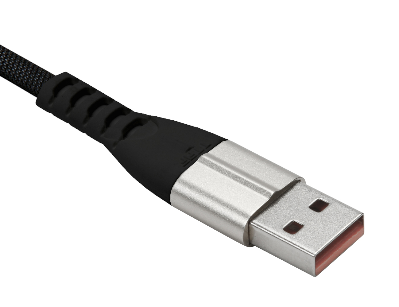 TYPE-C Metal Body Black Charging Cable (With Mesh)-TTAF CONSUMER